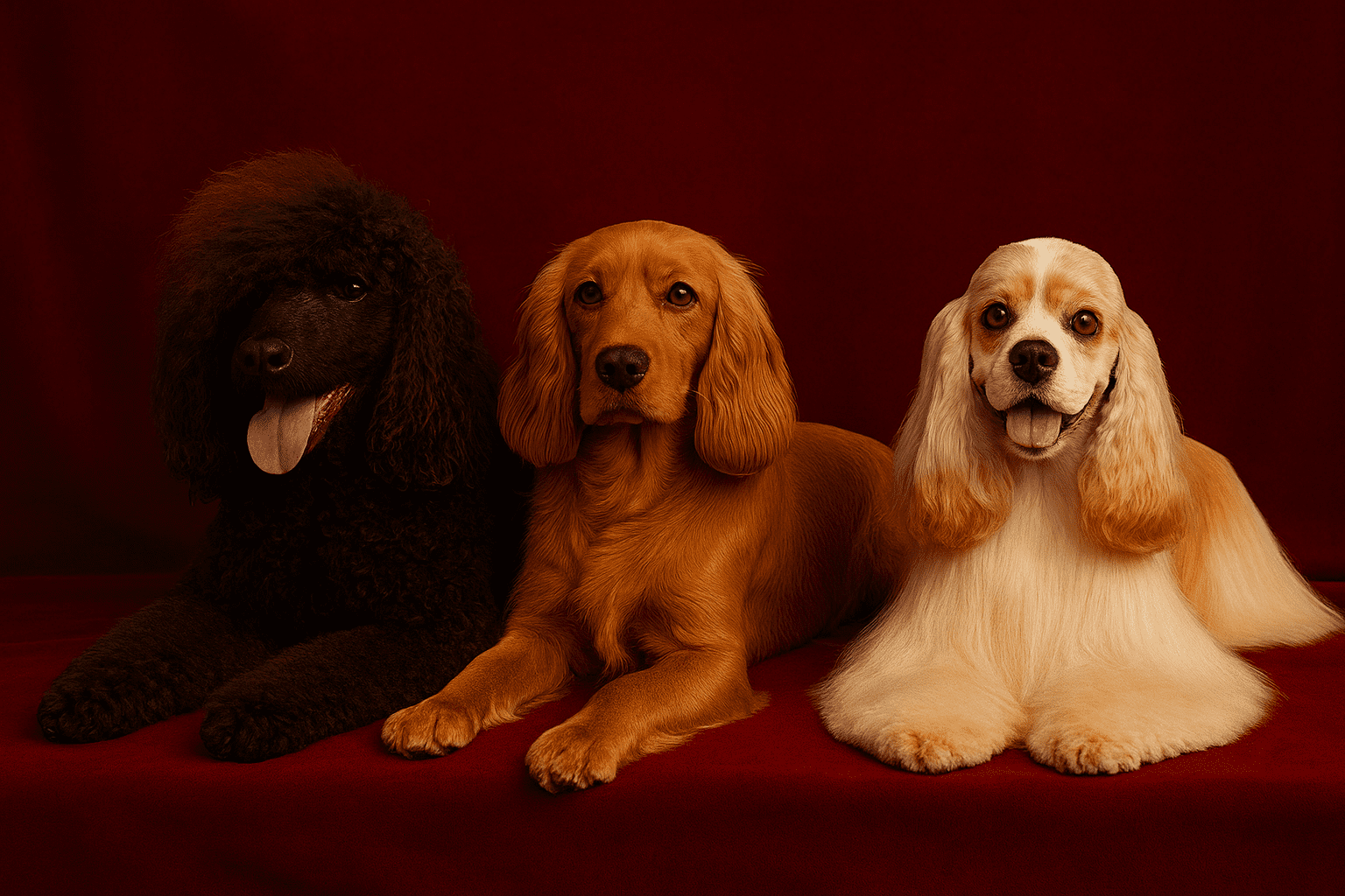 Types de Cocker : Anglais, Américain, Espagnol - tableau comparatif ...
